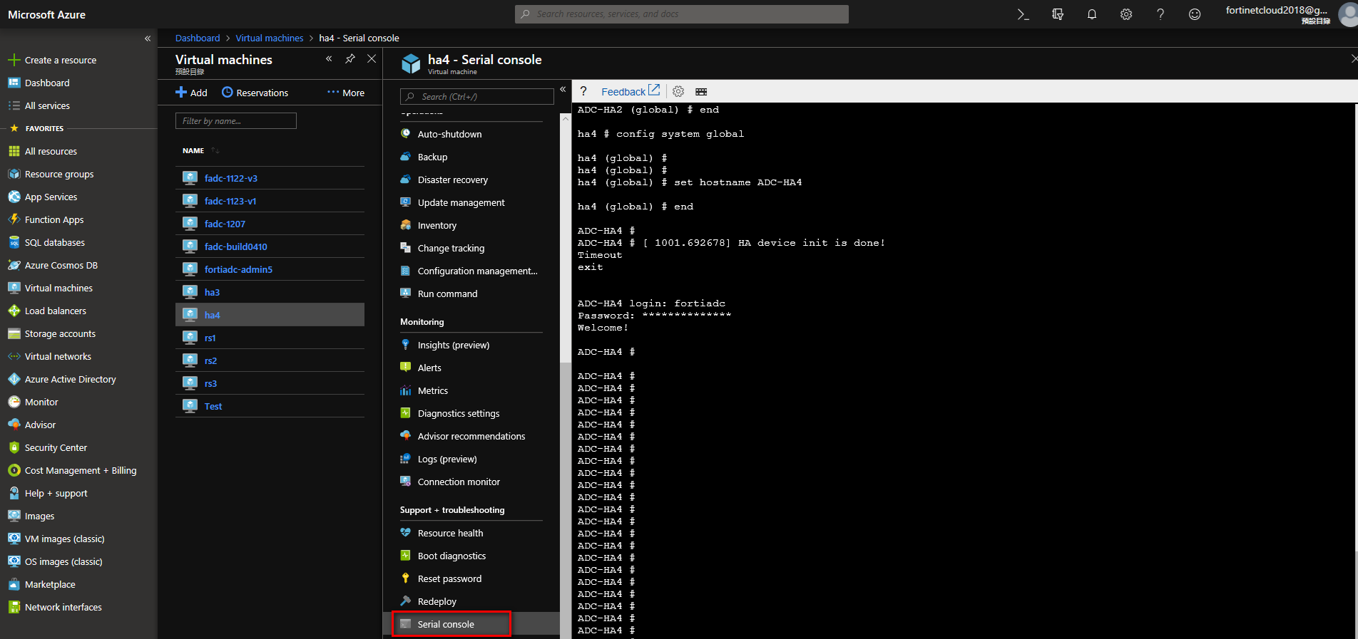 Deploying FortiADC-VM on Azure Cloud Platform | FortiADC Public Cloud 7.2.0