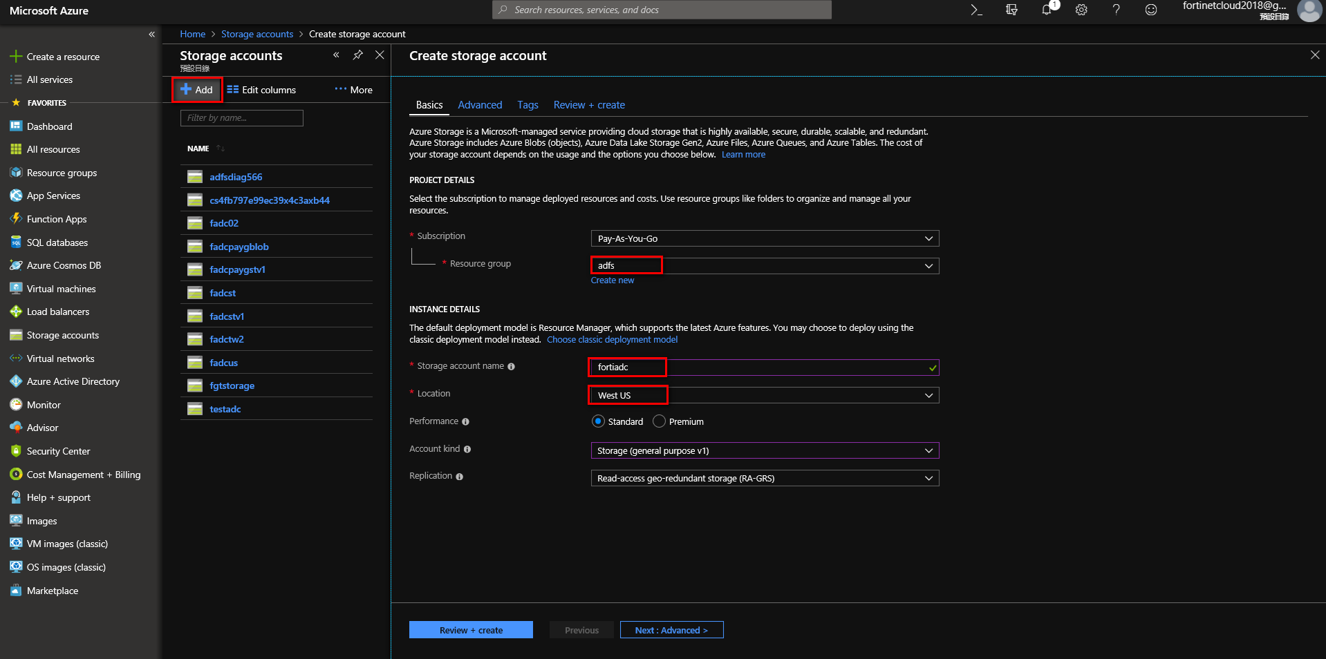 Deploying FortiADC-VM on Azure Cloud Platform | FortiADC Public Cloud 7.0.0