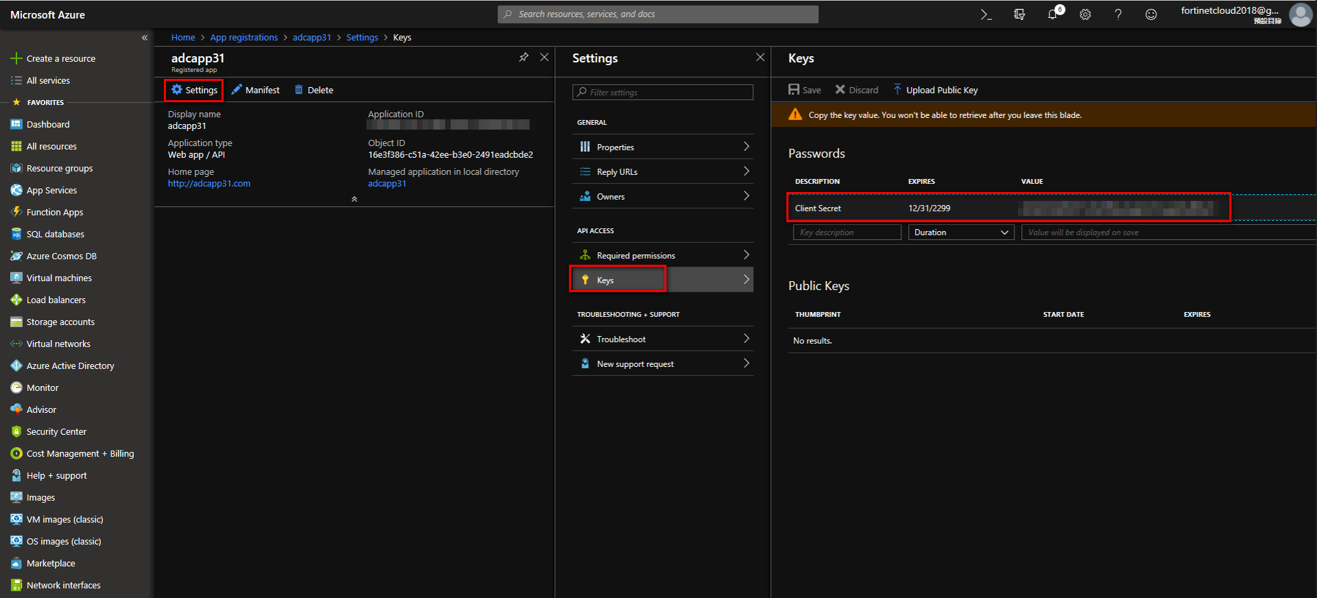 Deploying FortiADC-VM on Azure Cloud Platform | FortiADC Public Cloud 7.0.0