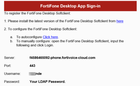 Logging in and out of the FortiFone softclient | FortiFone | Fortinet ...