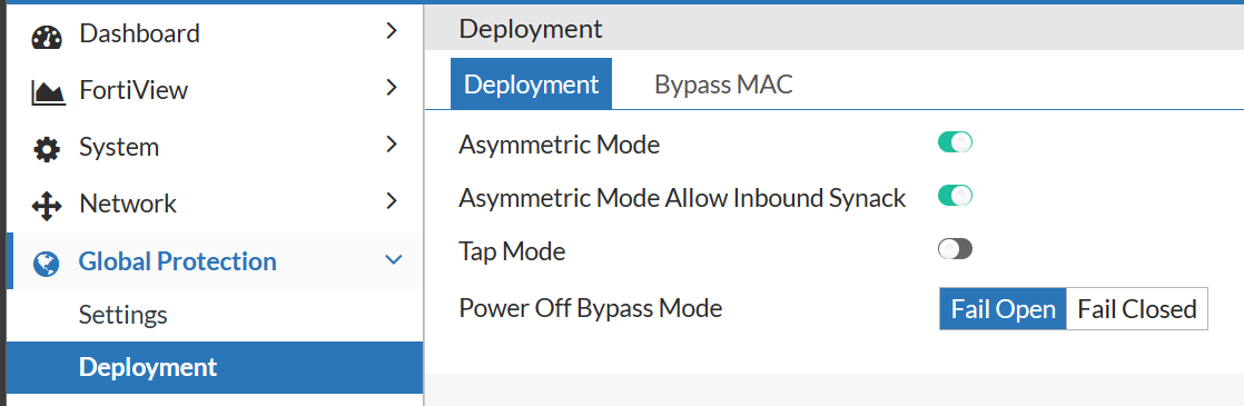 Understanding FortiDDoS Asymmetric Mode | FortiDDoS-F 6.6.0