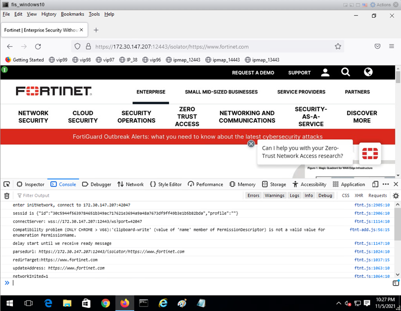 Configuring IP mapping in regular mode | FortiIsolator 2.4.5 | Fortinet ...
