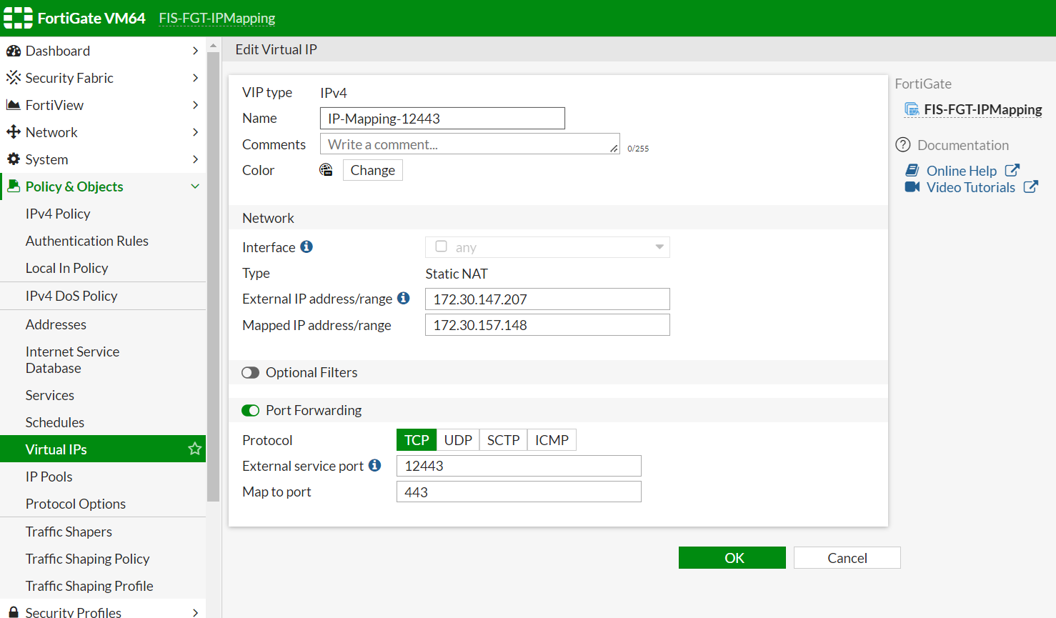 Configuring IP mapping in regular mode | FortiIsolator 2.4.5 | Fortinet ...