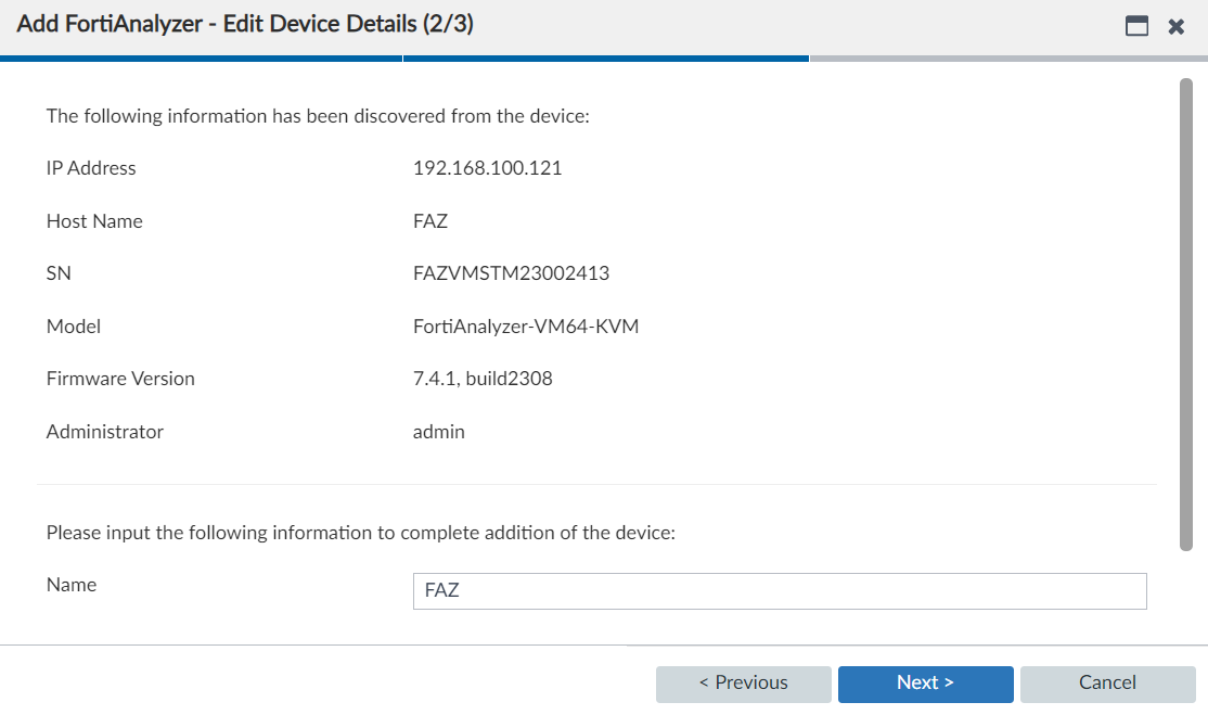 Configuring Central Management on FortiAnalyzer | FortiManager 7.4.0 ...