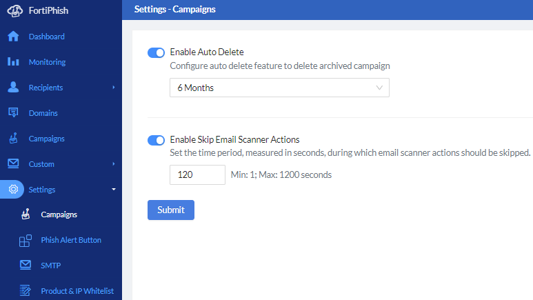 Enable Skip Email Scanner Actions | FortiPhish 24.4.0 | Fortinet ...