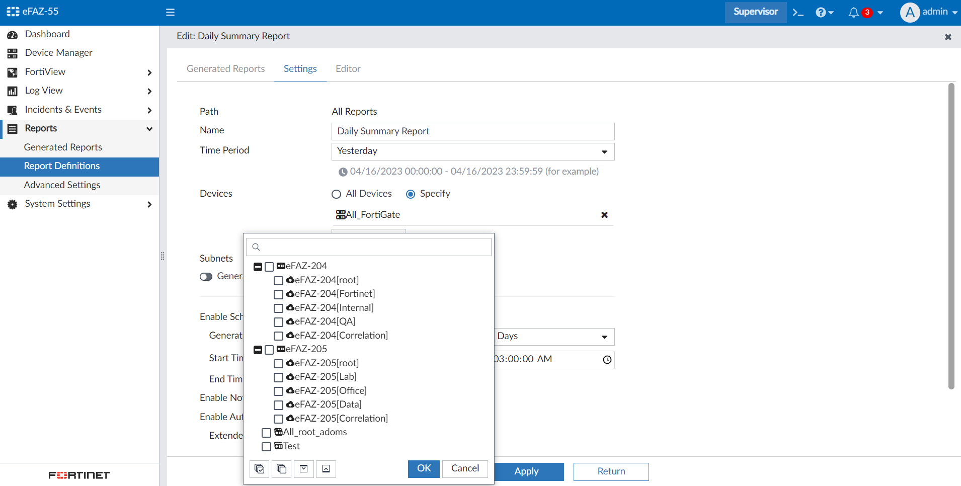 Reports | FortiAnalyzer 7.6.3 | Fortinet Document Library