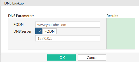 DNS Lookup | FortiProxy 7.4.6 | Fortinet Document Library