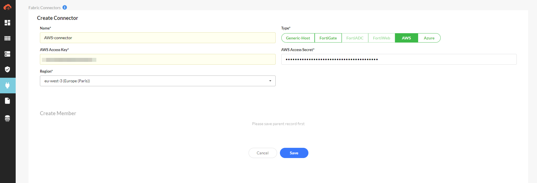 Fabric connectors with AWS and Azure | FortiGSLB 24.2.0 | Fortinet ...