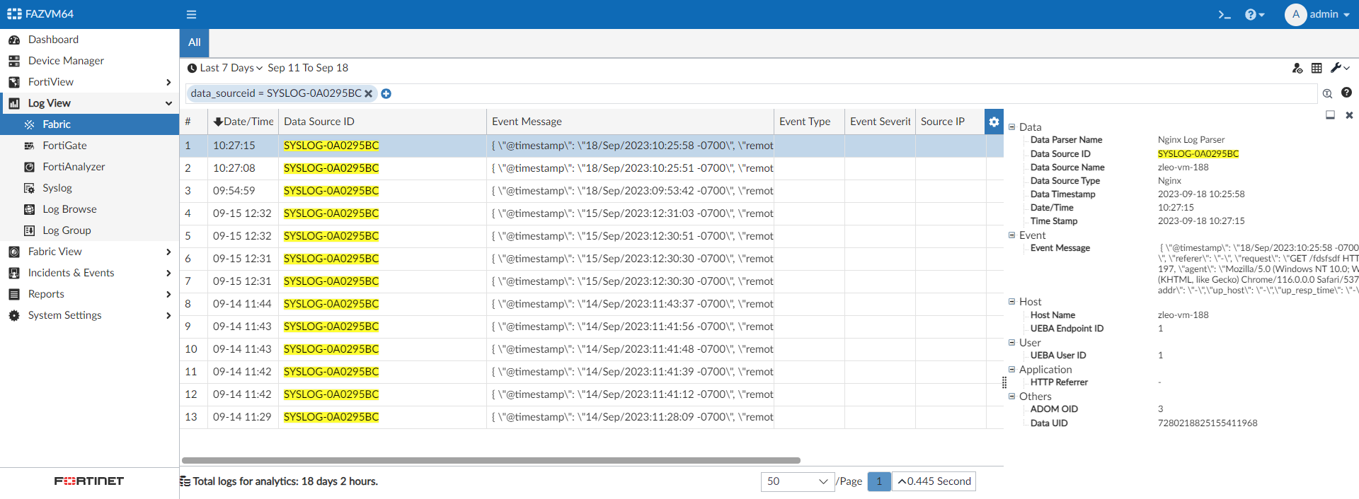 Support parsing and addition of third-party application logs to the ...
