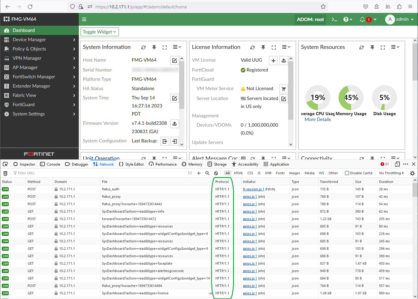 FortiManager and FortiAnalyzer support HTTP/2 for improved security, multiplexing, and reduced ...