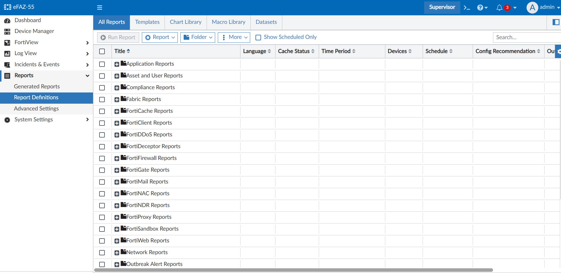 Fabric of FAZ: Central report support and creating Fabric groups | FortiAnalyzer 7.4.0 ...