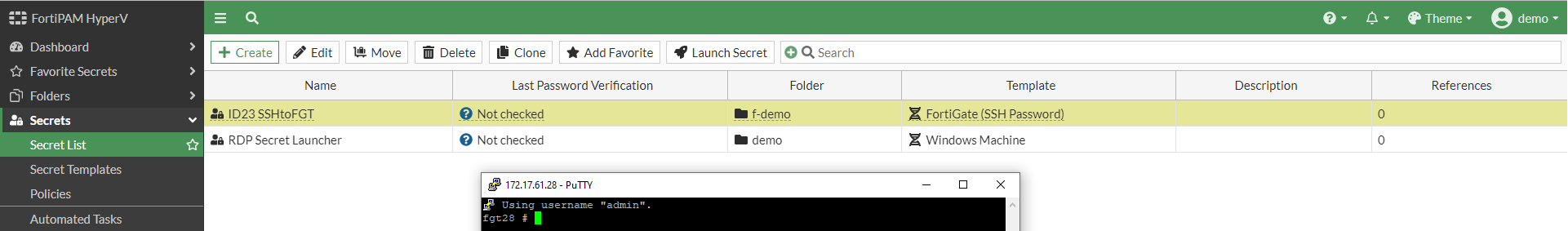 FortiPAM integration | FortiClient 7.4.1 | Fortinet Document Library