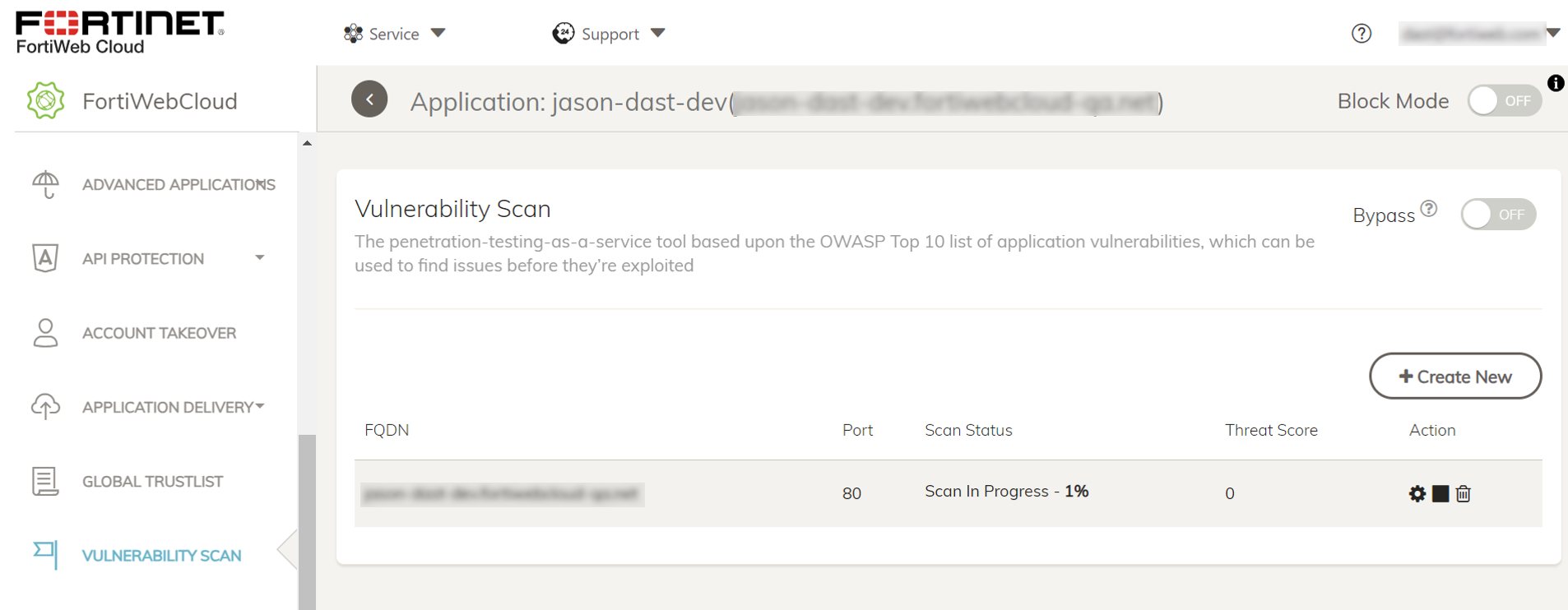 FortiWeb Cloud | FortiDAST 24.1.0 | Fortinet Document Library