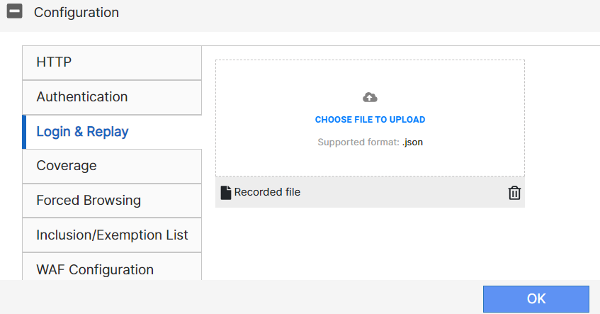 Login and Replay | FortiDAST 24.1.0 | Fortinet Document Library