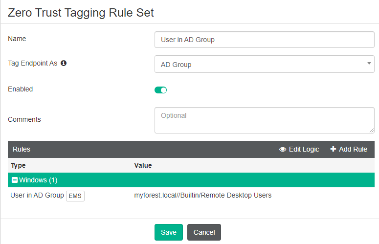 ZTNA AD group lookup rule improvement | FortiClient 7.2.0 | Fortinet ...