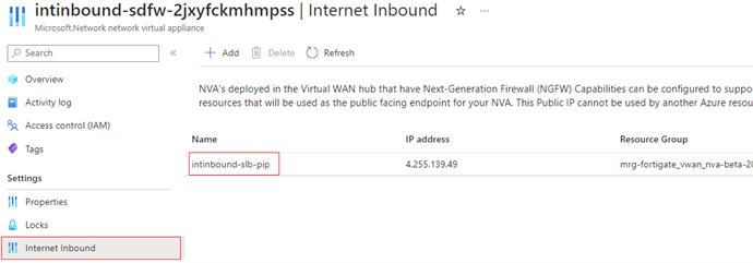 Configuring internet inbound/DNAT policies | FortiGate Public Cloud 7.6.0 | Fortinet Document ...
