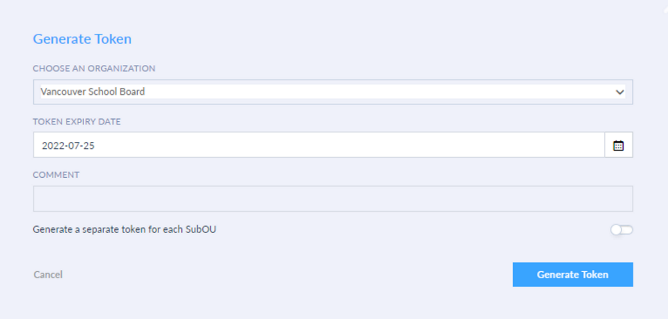 Creating invitation tokens | FortiCloud Services 24.2.0 | Fortinet ...