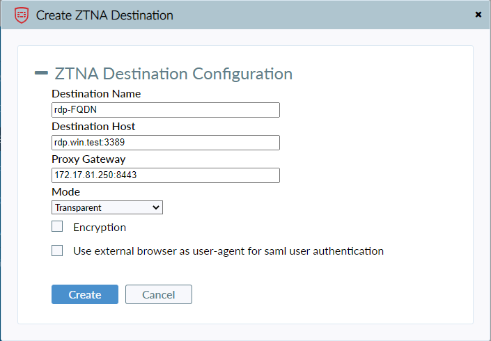 ZTNA Destination | FortiClient 7.2.11 | Fortinet Document Library