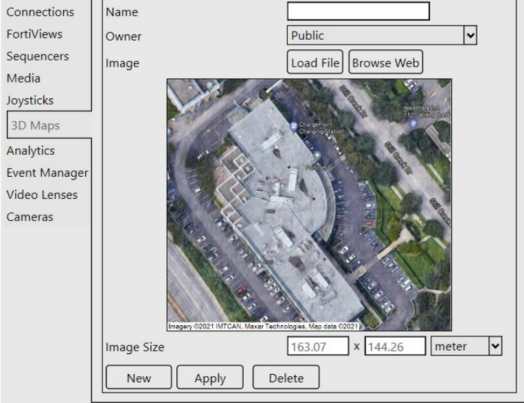 Creating a Floor Plan from Google Maps | FortiCentral 6.4.0