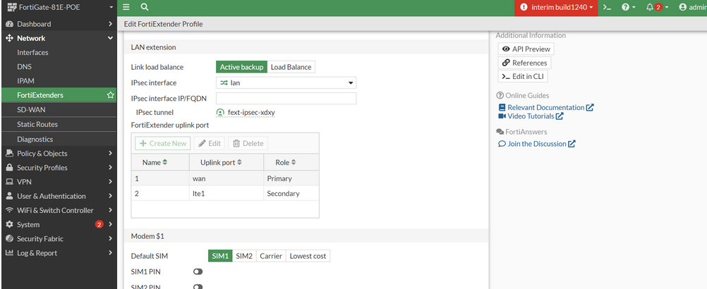 FortiExtender monitoring overview | FortiExtender 7.4.1 | Fortinet ...