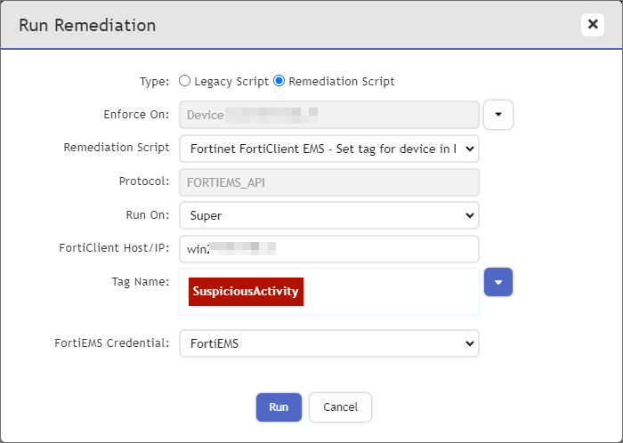 FortiEMS Endpoint Tagging | FortiSIEM 7.2.4 | Fortinet Document Library