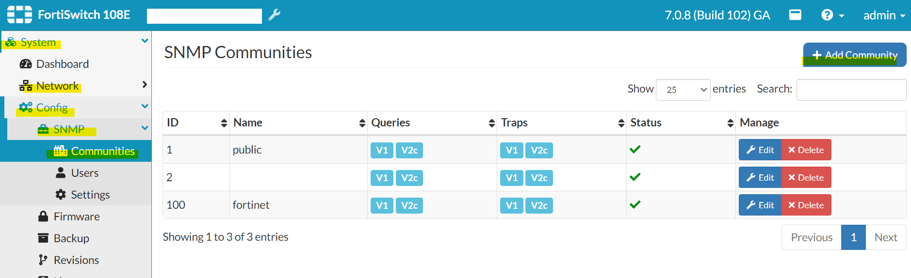 Add FortiSwitch to FortiNAC | FortiNAC-F 7.4.0 | Fortinet Document Library