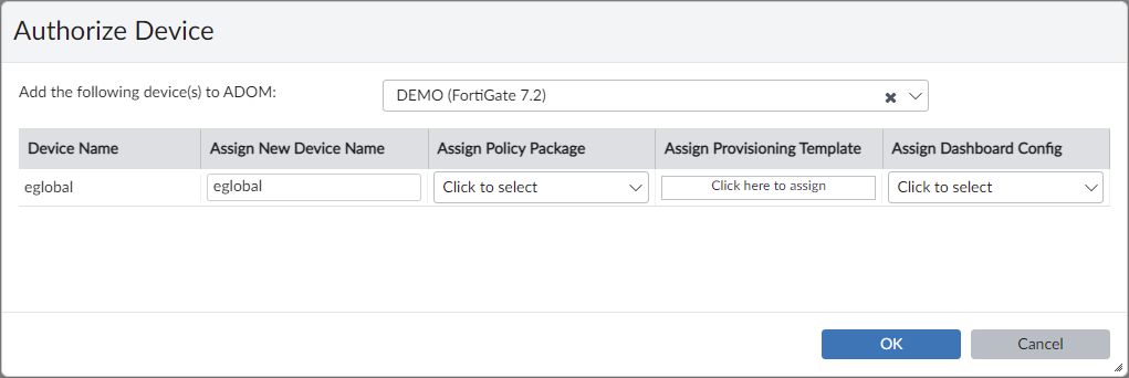 Authorizing devices | FortiManager 7.4.6 | Fortinet Document Library