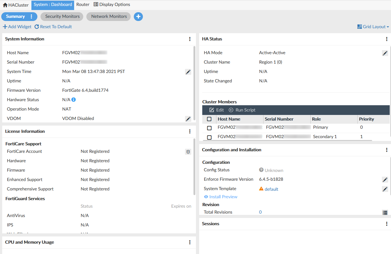 Configuring model HA cluster members | FortiManager 7.4.6 | Fortinet ...