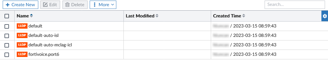 Creating LLDP profiles | FortiManager 7.4.6 | Fortinet Document Library