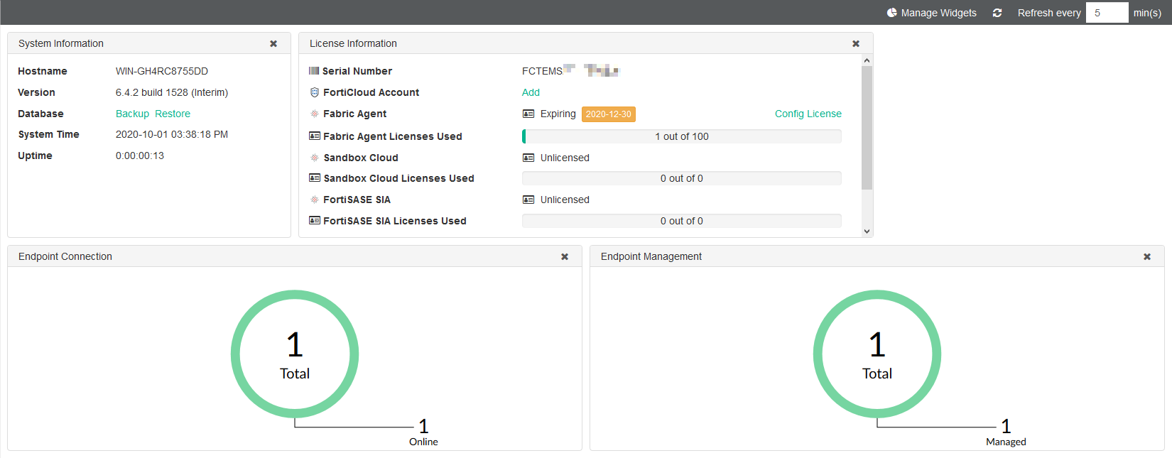 Viewing the Status | FortiClient 7.4.3 | Fortinet Document Library