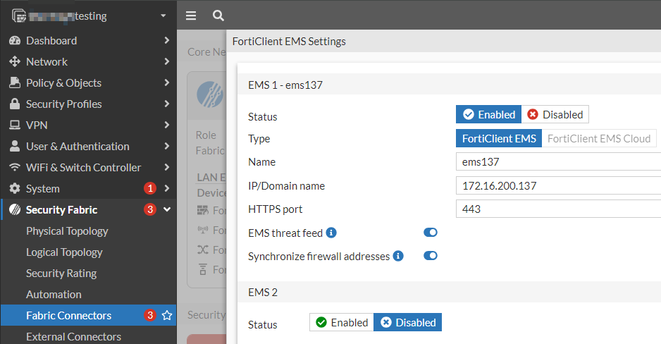 Configuring FortiOS dynamic policies using EMS security posture tags ...