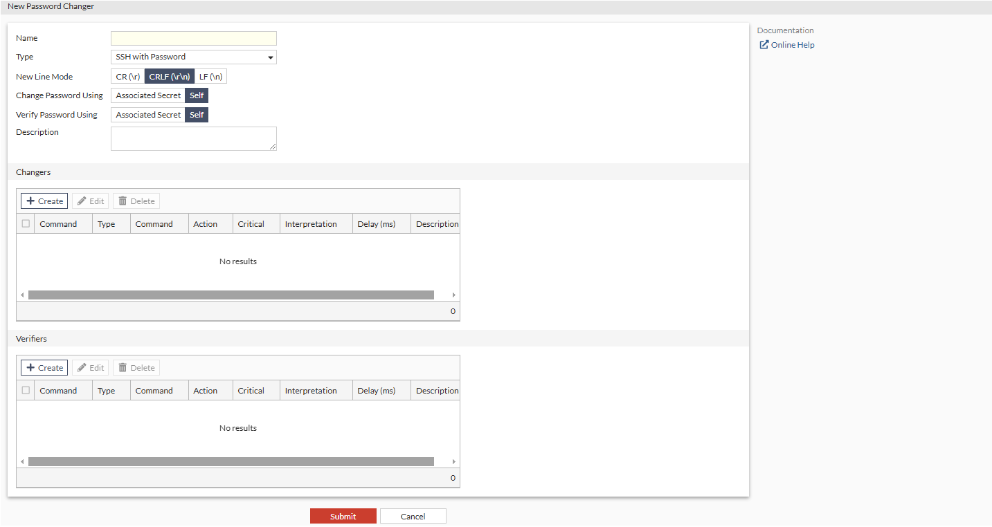 Creating a password changer | FortiSRA 1.6.0 | Fortinet Document Library
