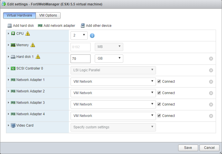 Optional: Resizing the virtual disk (vDisk) | FortiWeb Manager Private ...