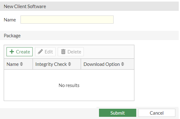 Creating a client software entry for integrity check | FortiPAM 1.4.1 ...
