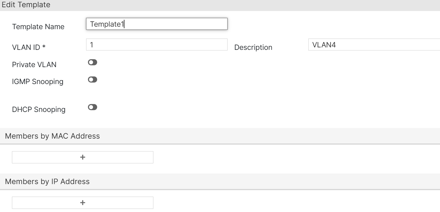 Editing a VLAN template | FortiLAN Cloud 24.2.0 | Fortinet Document Library