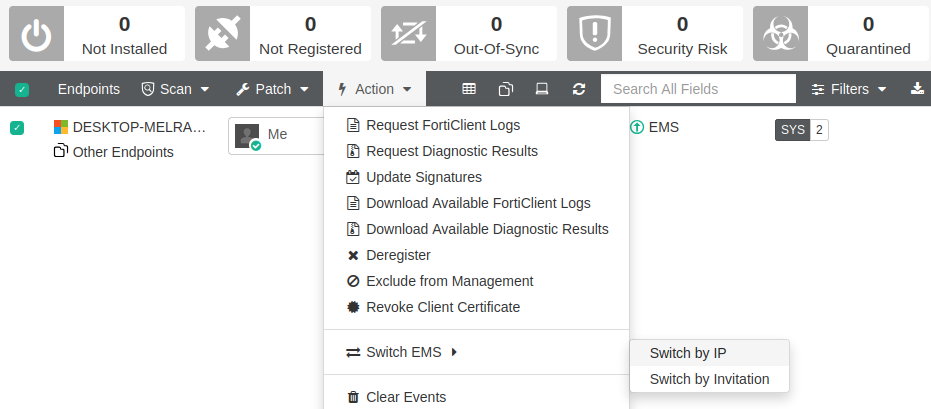 Migrating to another EMS instance | FortiClient 7.2.8 | Fortinet ...