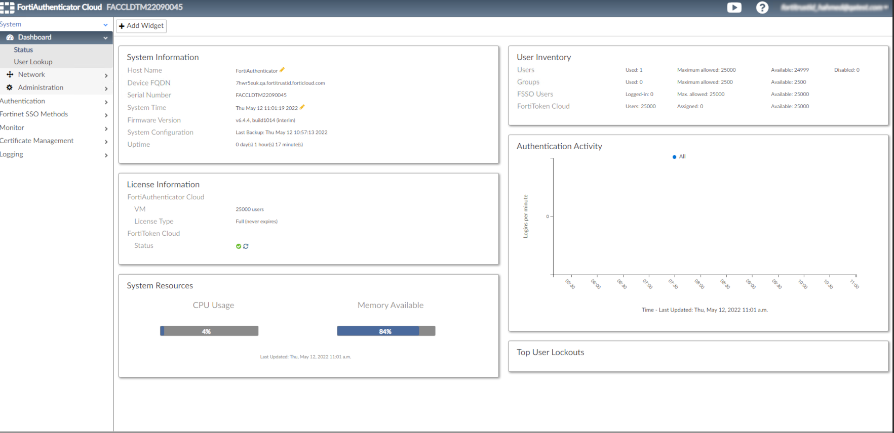 FortiAuthenticator Cloud | FortiTrust Identity 23.1.0