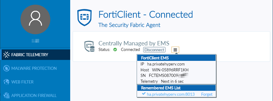 HA using one SQL server | FortiClient 7.2.1