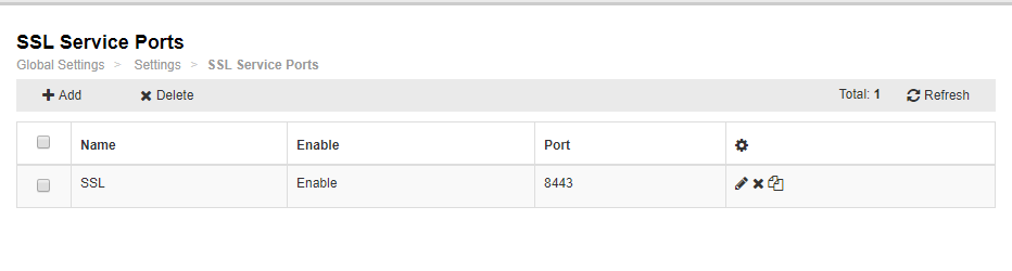 Configuring SSL Service Ports | FortiDDoS 5.7.3 | Fortinet Document Library