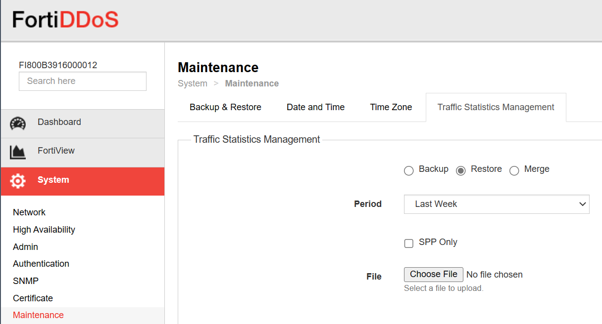 Managing baseline traffic statistics | FortiDDoS 5.7.3 | Fortinet ...