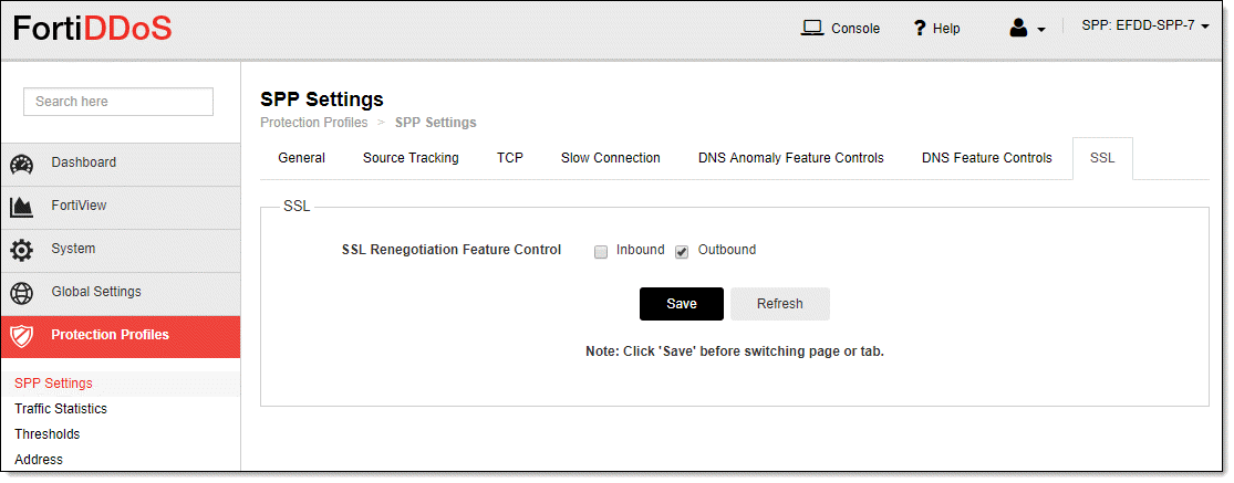 SSL | FortiDDoS 5.7.3 | Fortinet Document Library