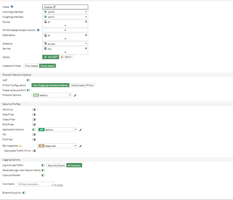 FortiGate Configuration | FortiCASB 24.3.b | Fortinet Document Library