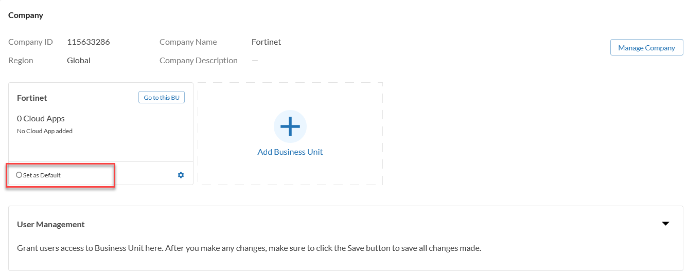 First Time Setup | FortiCASB 24.4.b | Fortinet Document Library