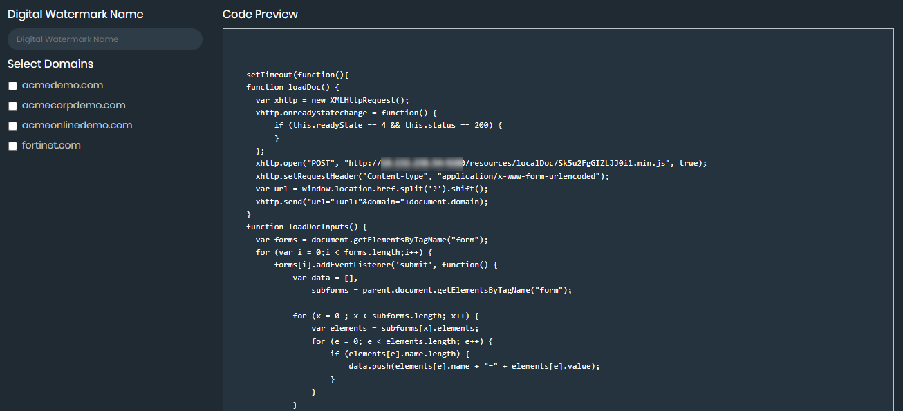 Adding watermarks | FortiRecon 23.2.b