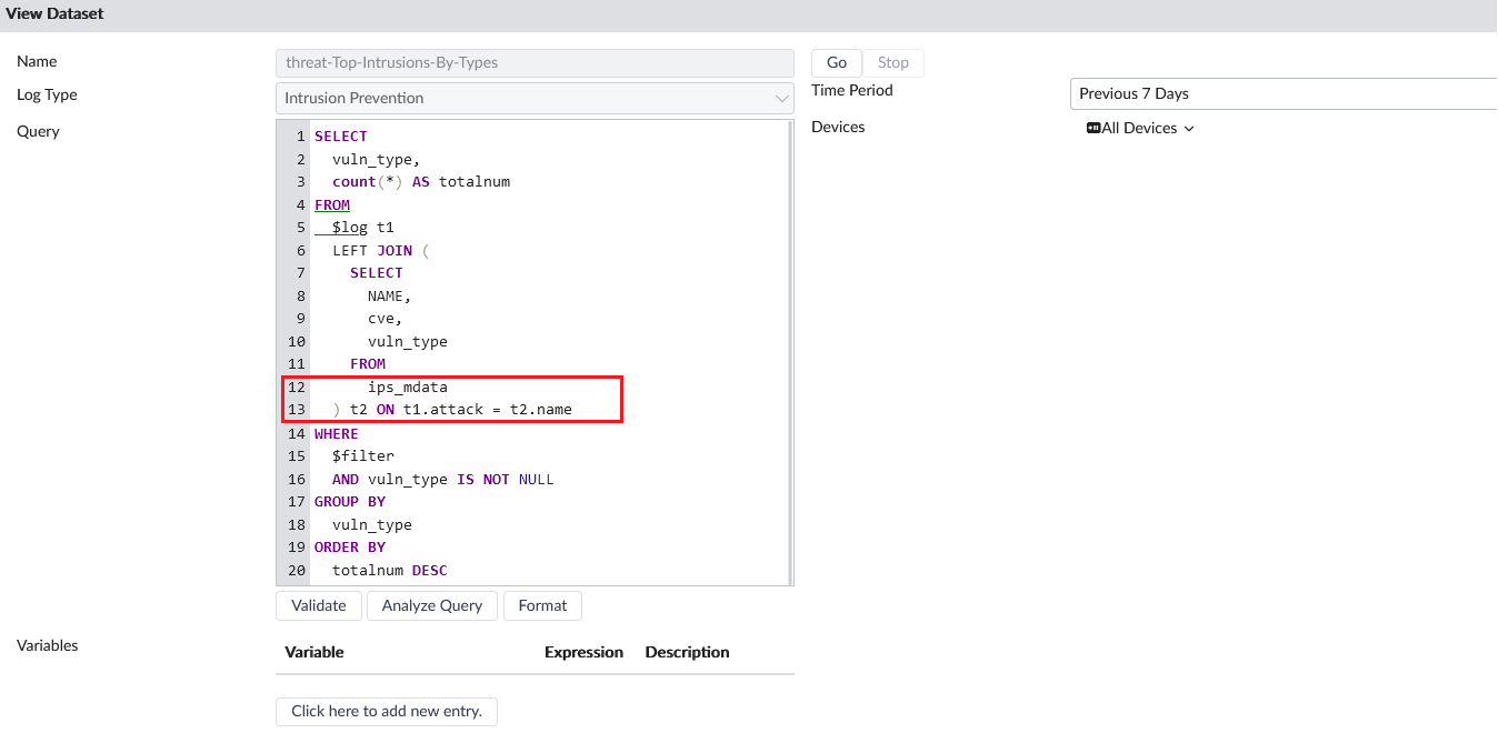 Aliases and metadata tables | FortiAnalyzer 7.6.2 | Fortinet Document ...