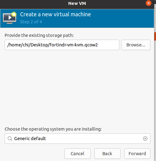 Import the FortiNDR-VM | FortiNDR Private Cloud 7.2.0