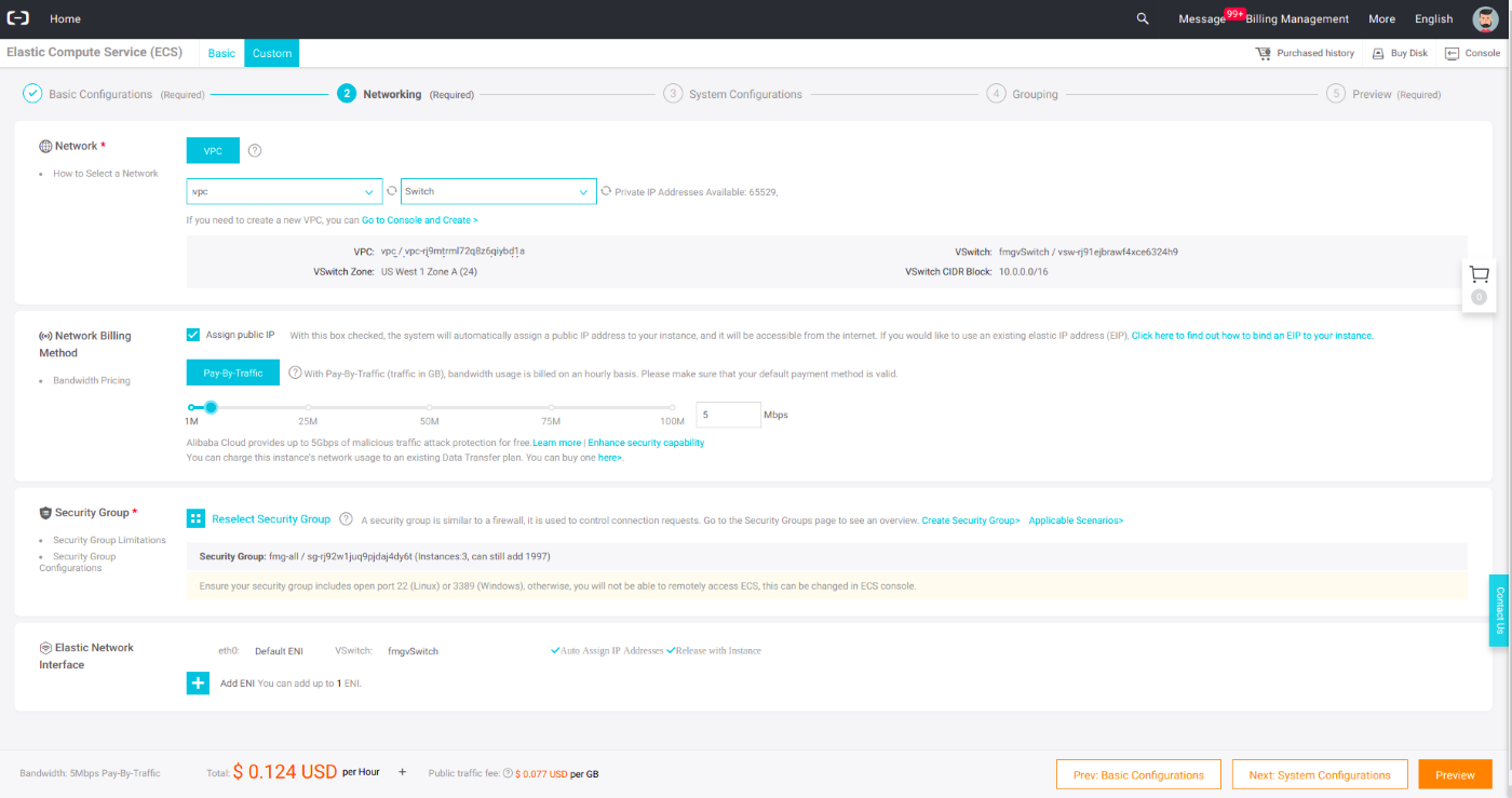 Creating An Instance Fortimanager Public Cloud 6 0 0