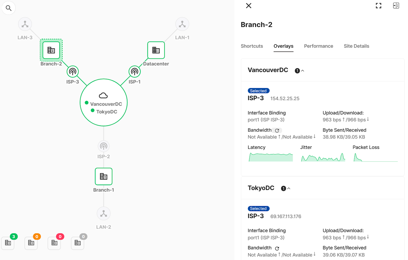 Performing bandwidth speed tests | Overlay-as-a-Service 24.4.0 ...