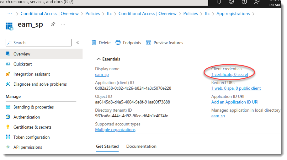Configure FTC as Microsoft Entra external authentication service ...