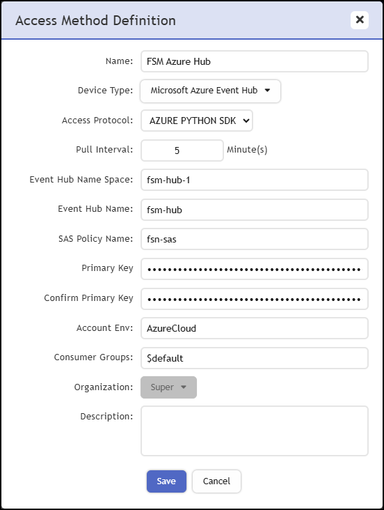 Microsoft Azure Event Hub | FortiSIEM 7.3.2 | Fortinet Document Library